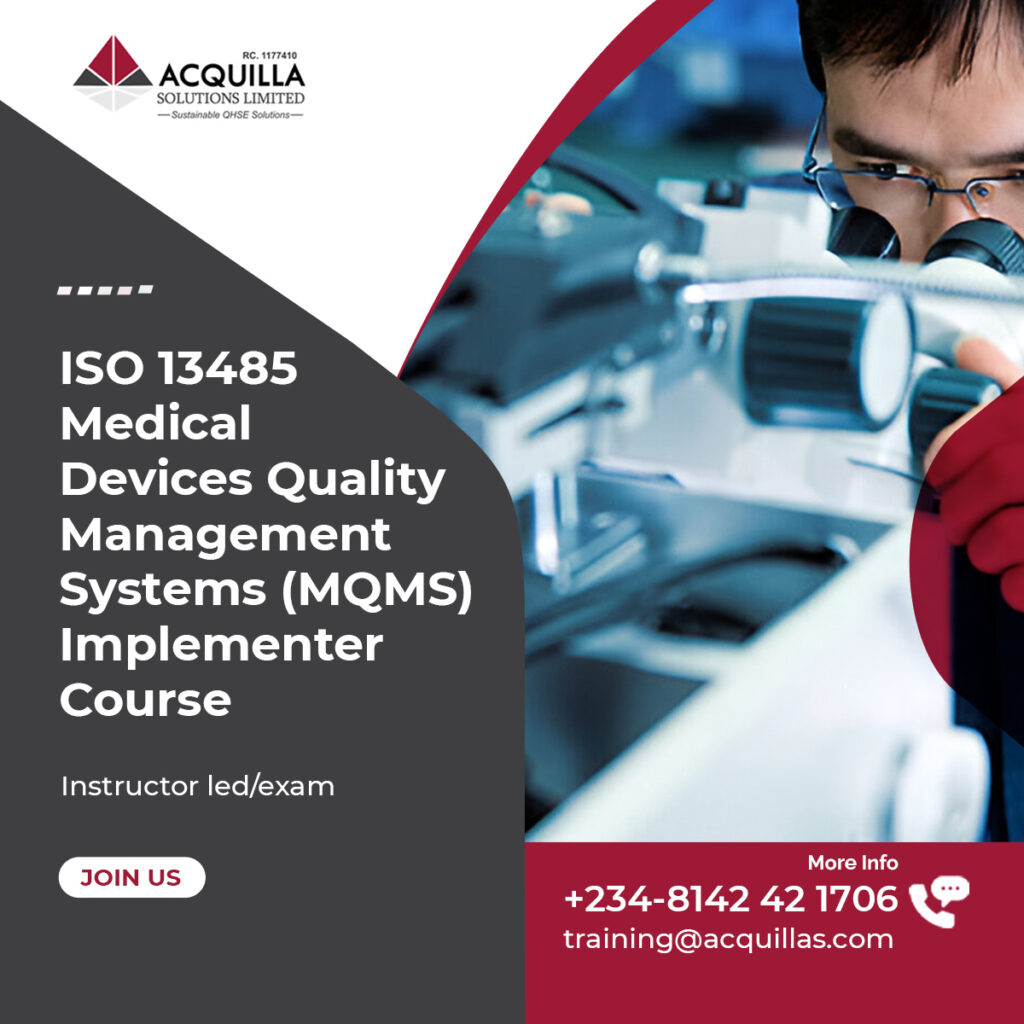 ISO 13485 Medical devices Quality management systems (MQMS) Implementer ...