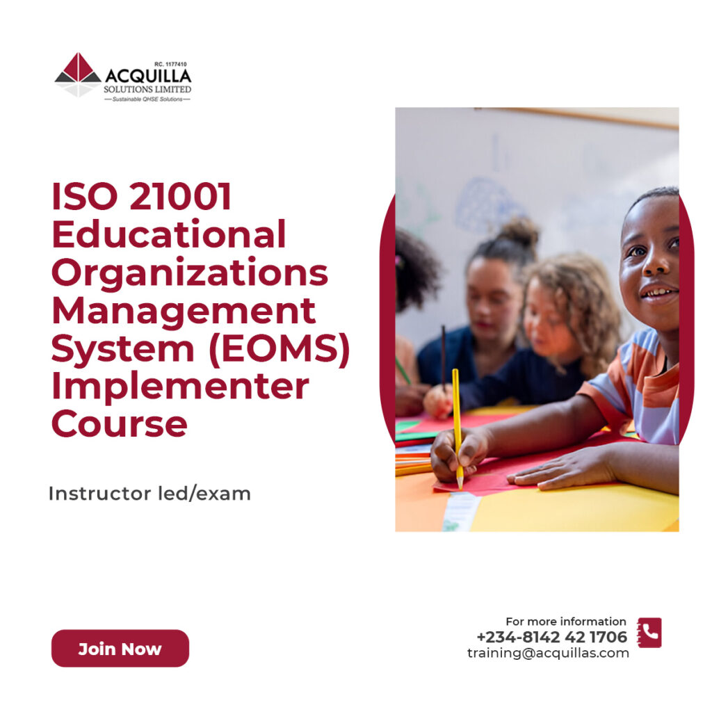 ISO 21001 Educational Organizations Management System (EOMS ...