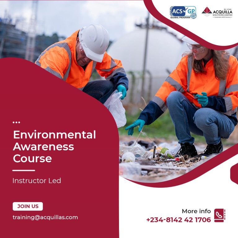 Environmental Awareness Course Acquilla Solutions Limited (ASL)