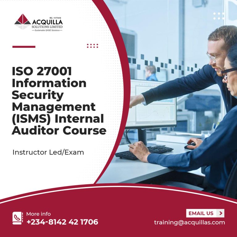 ISO 27001 Information Security Management (ISMS) Internal Auditor ...